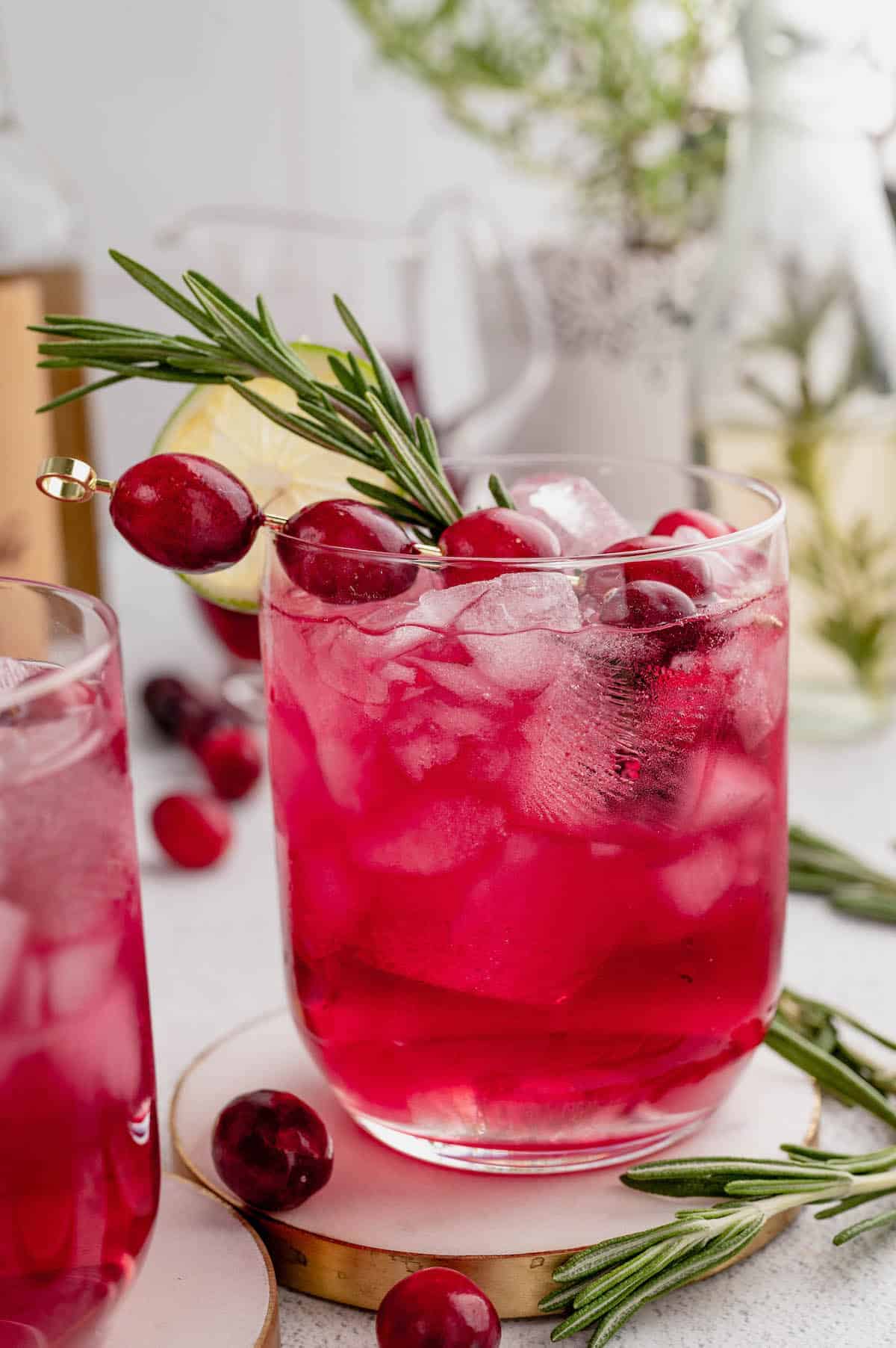 Thanksgiving Cranberry Cocktails - The Littlest Crumb