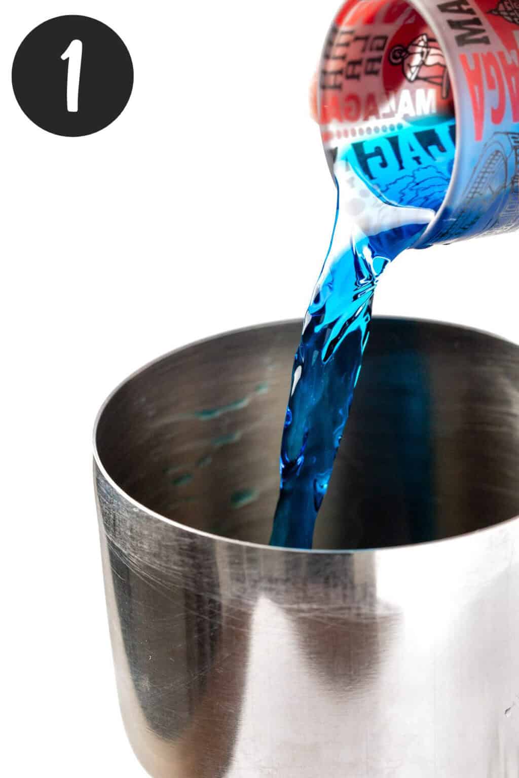 Blue Gatorade Shot - The Littlest Crumb