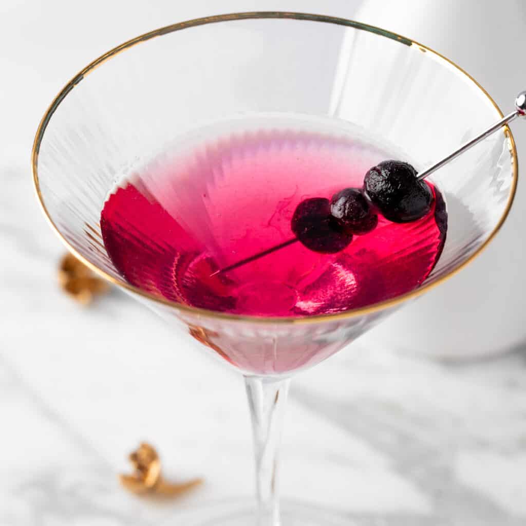 Blueberry Lemon Drop Martini - The Littlest Crumb