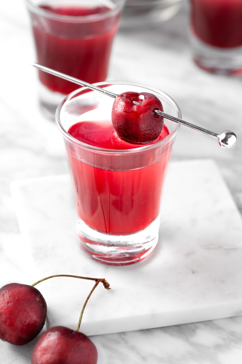 Cherry Vodka Shots - The Littlest Crumb