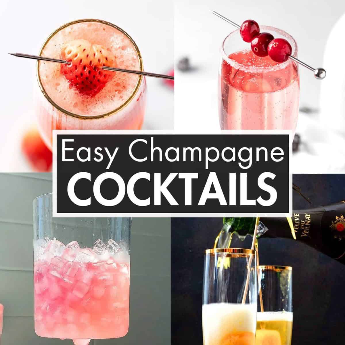 Easy Champagne Cocktails - The Littlest Crumb