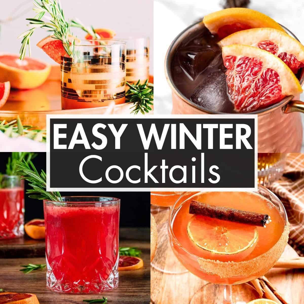 Easy Winter Cocktails - The Littlest Crumb