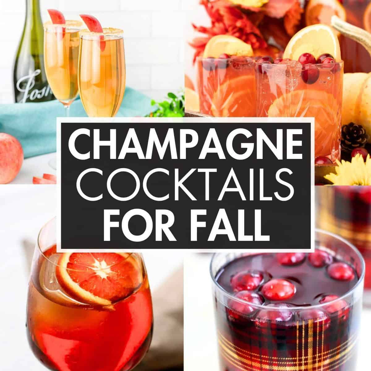 Fall Champagne Cocktails - The Littlest Crumb