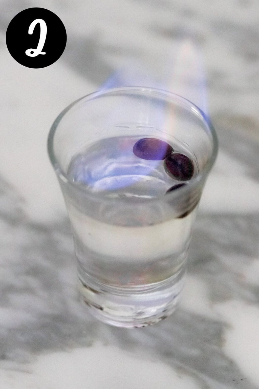 Flaming Sambuca - The Littlest Crumb