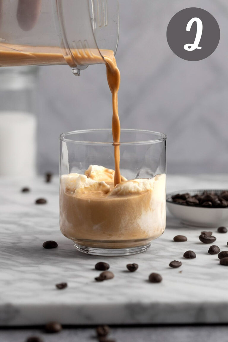 Iced Coffee With Ice Cream - The Littlest Crumb