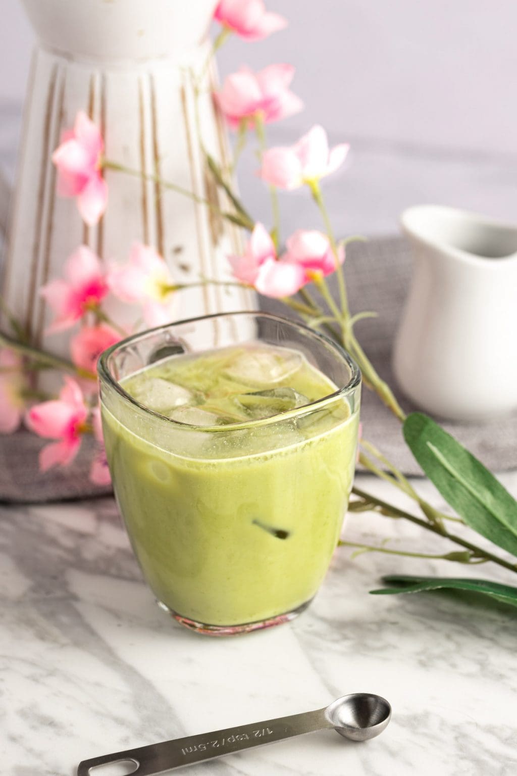 Oat Milk Matcha Latte - The Littlest Crumb