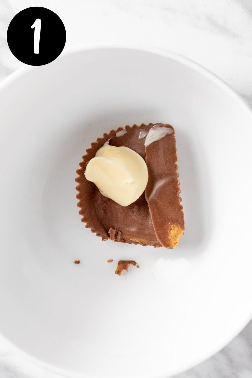 Peanut Butter Cup Shot - The Littlest Crumb