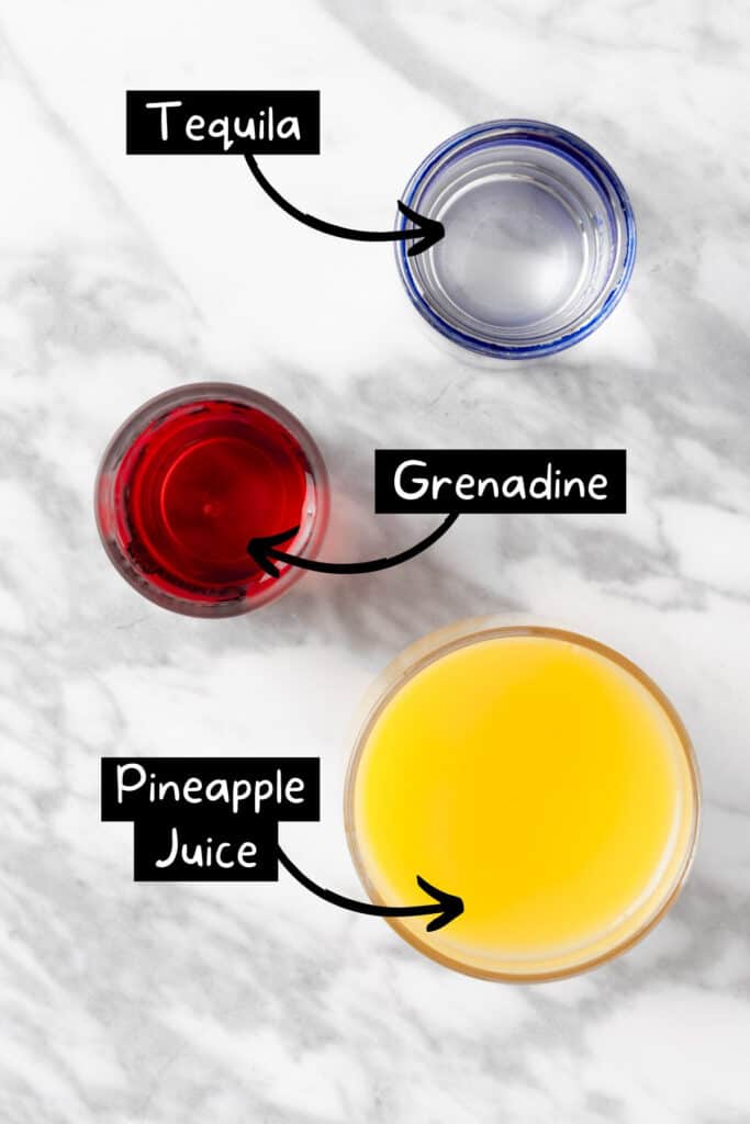 Pineapple Tequila Sunrise - The Littlest Crumb