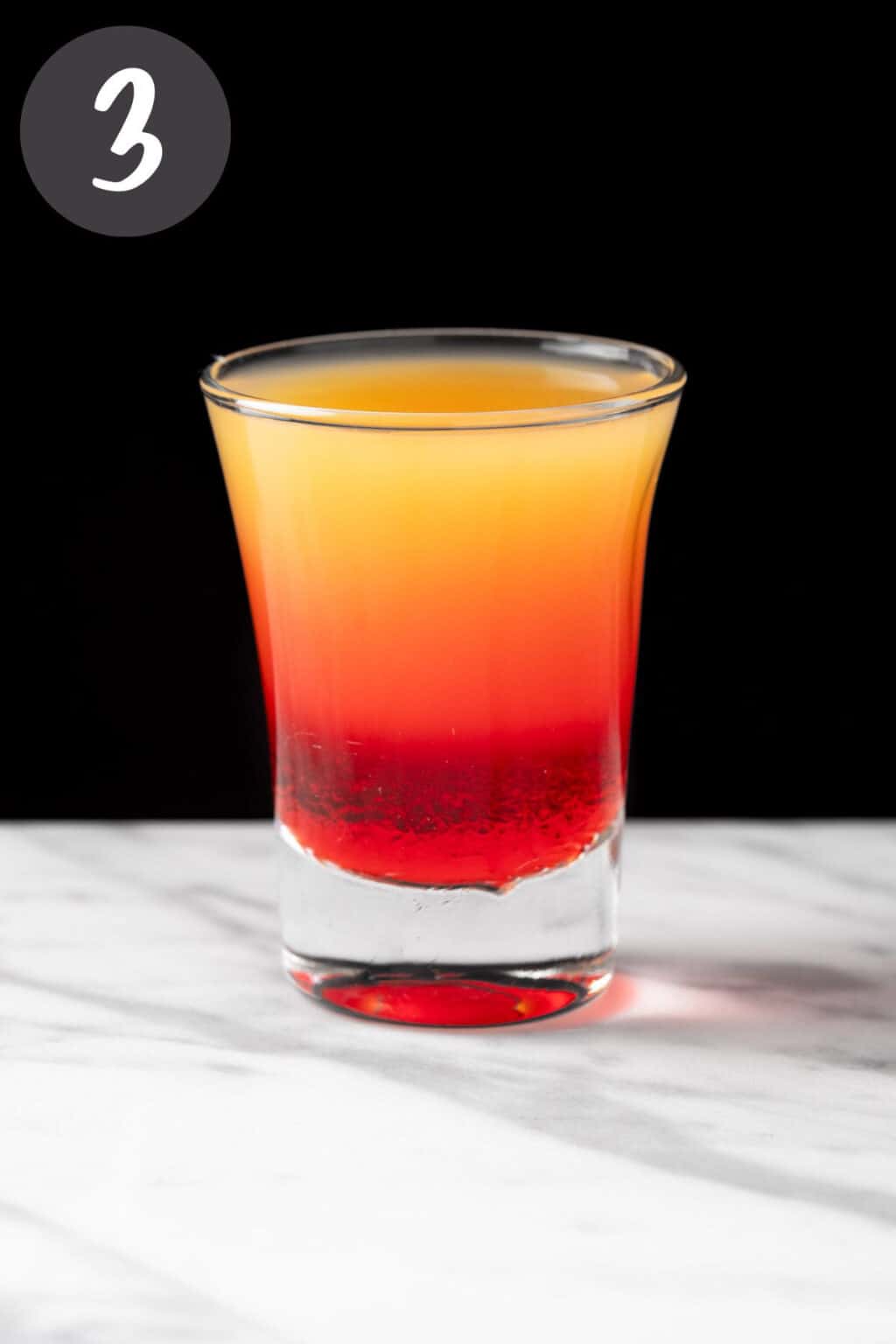 Pineapple Upside Down Cake Shot - The Littlest Crumb