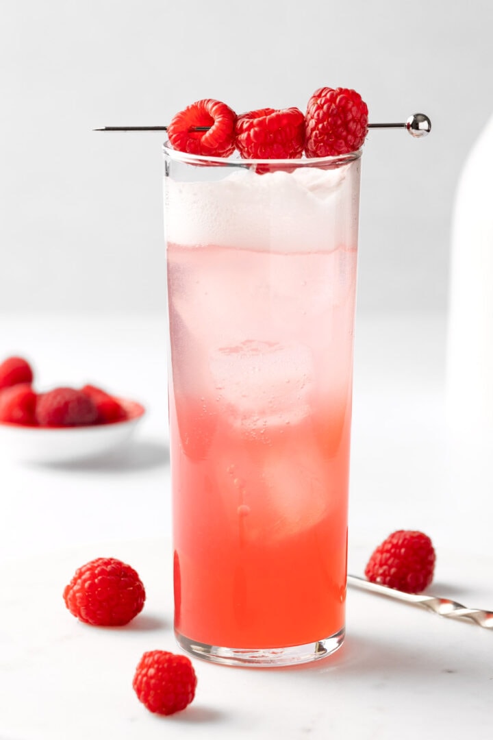 Raspberry Gin Fizz (the BEST Raspberry Gin Cocktail!)