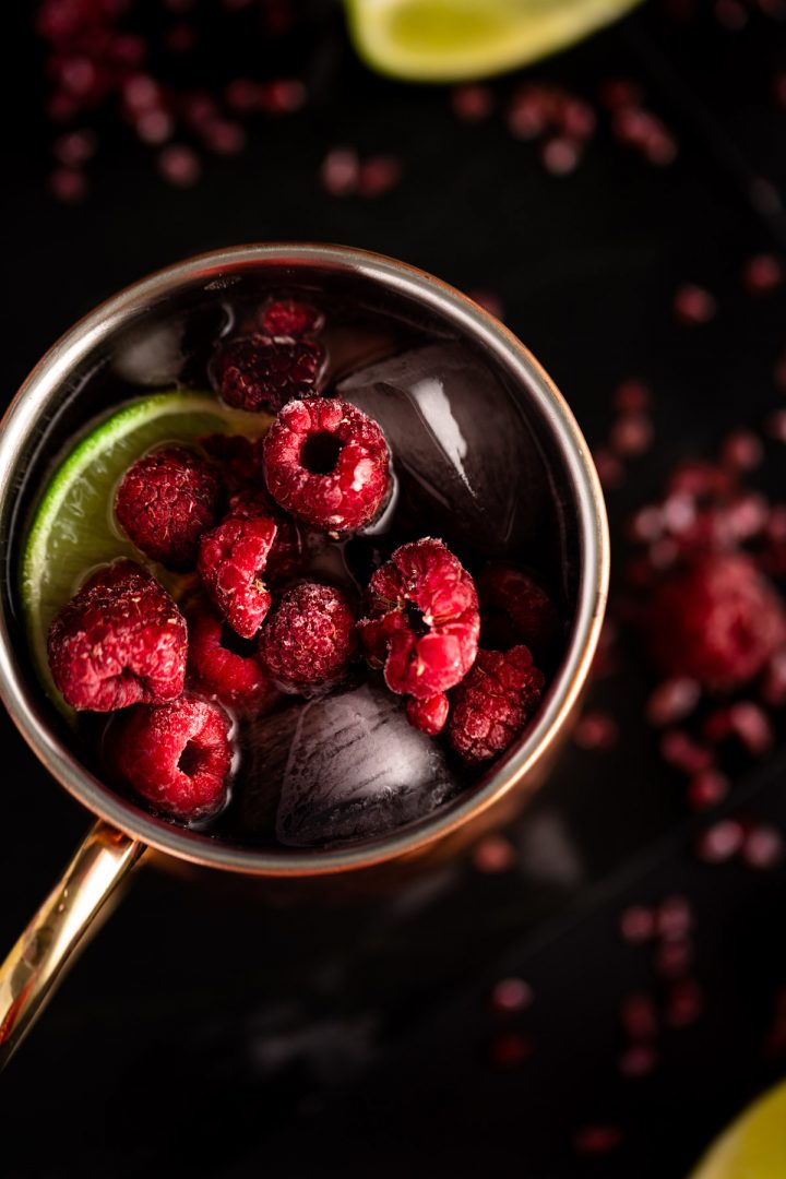 Raspberry Moscow Mule - The Littlest Crumb