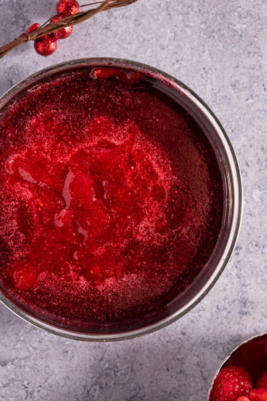 Raspberry Simple Syrup - The Littlest Crumb