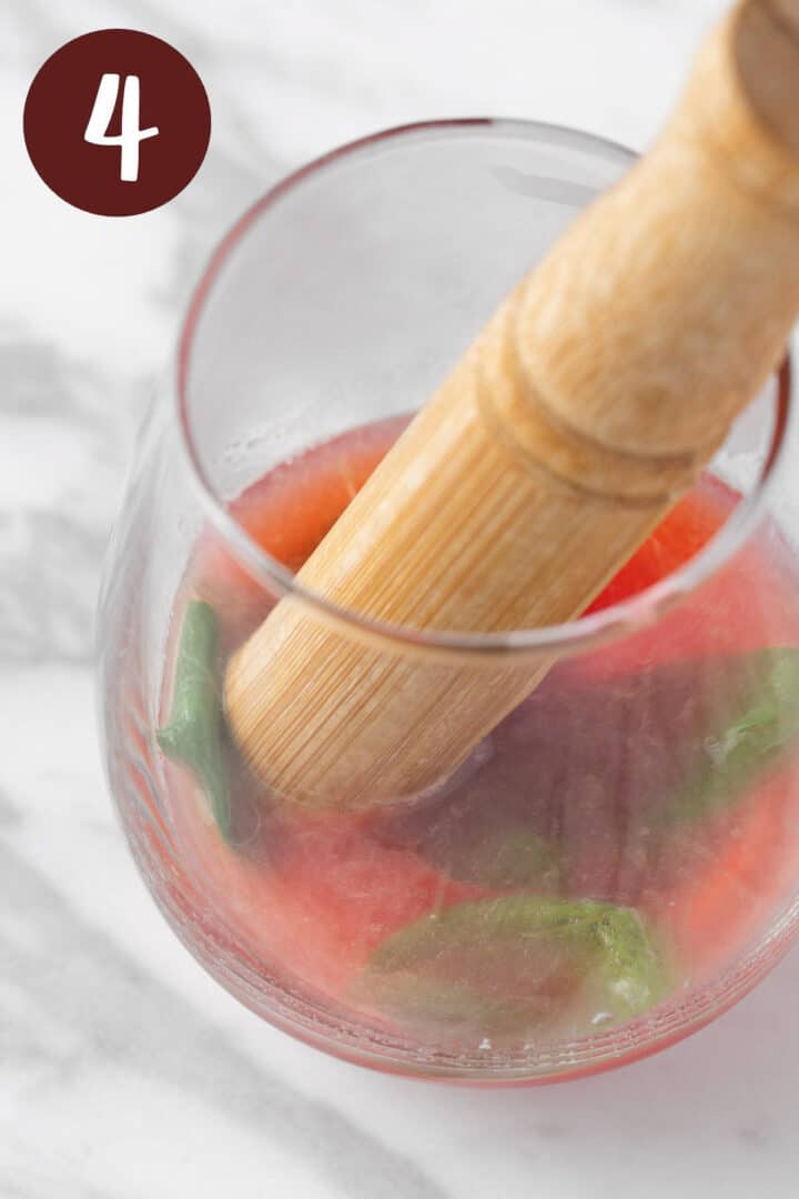 Strawberry Basil Mocktail - The Littlest Crumb