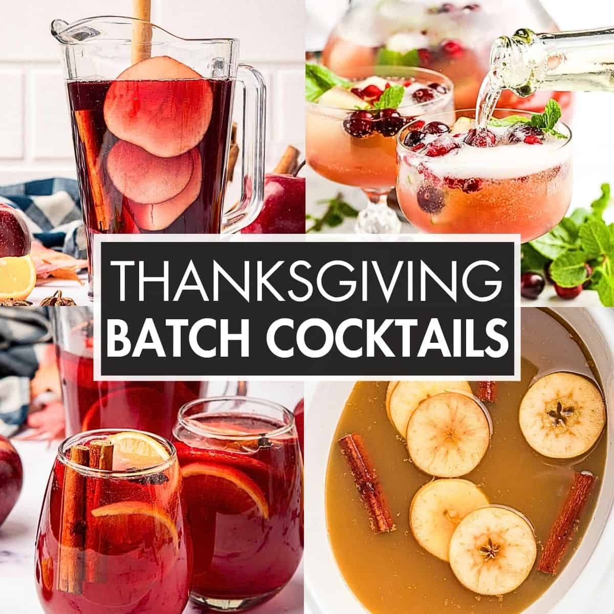Thanksgiving Batch Cocktails - The Littlest Crumb